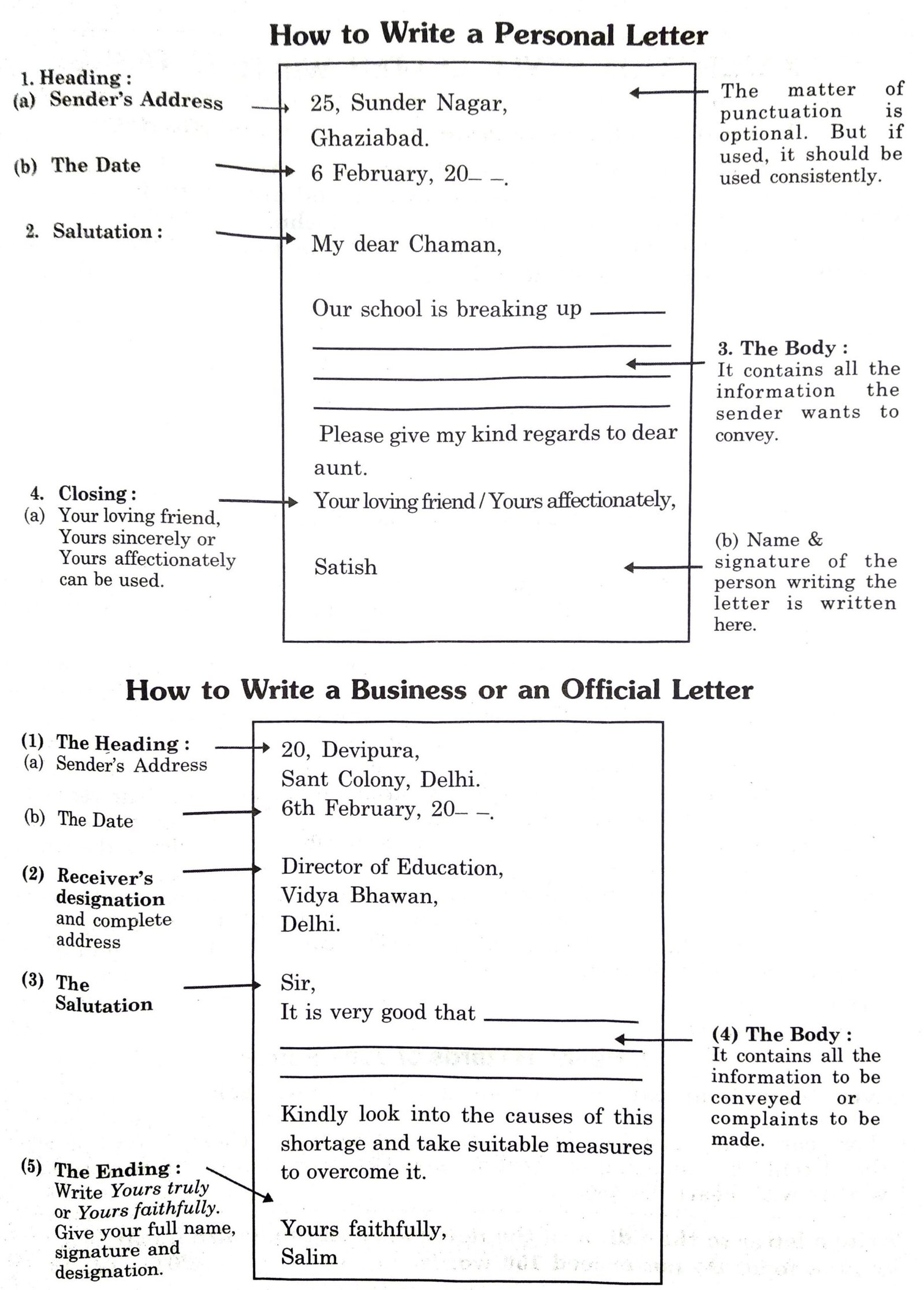 JKBOSE 10th Class English Letter Writing - WNA24